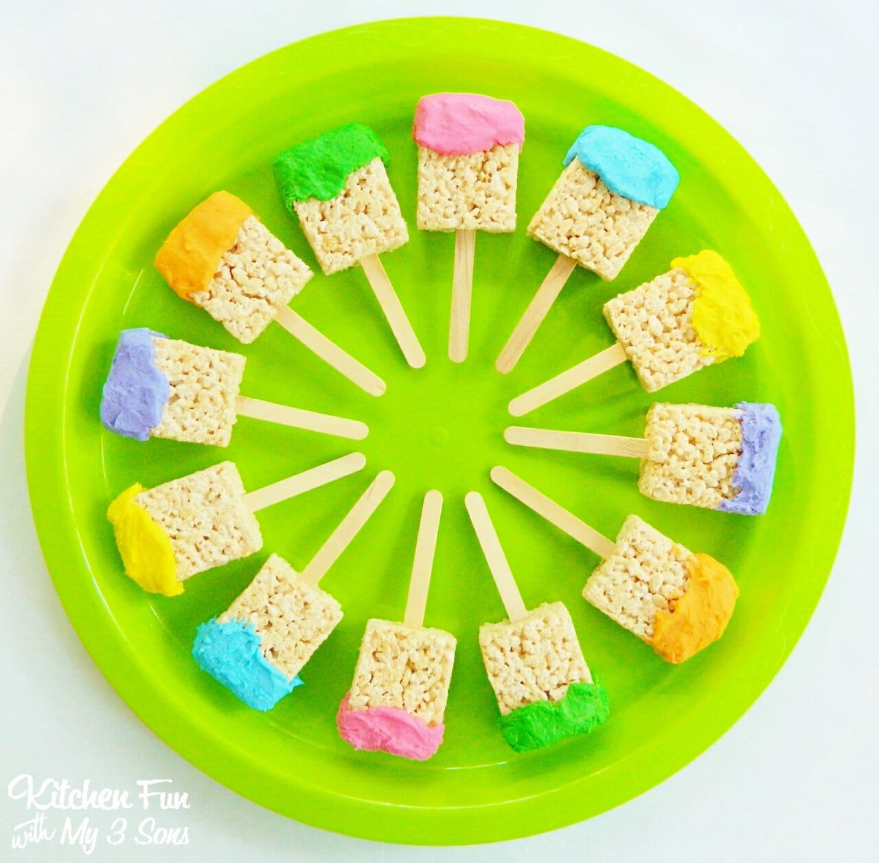 Paint Brush and Hammer Rice Krispies Treats - Kitchen Fun With My 3 Sons