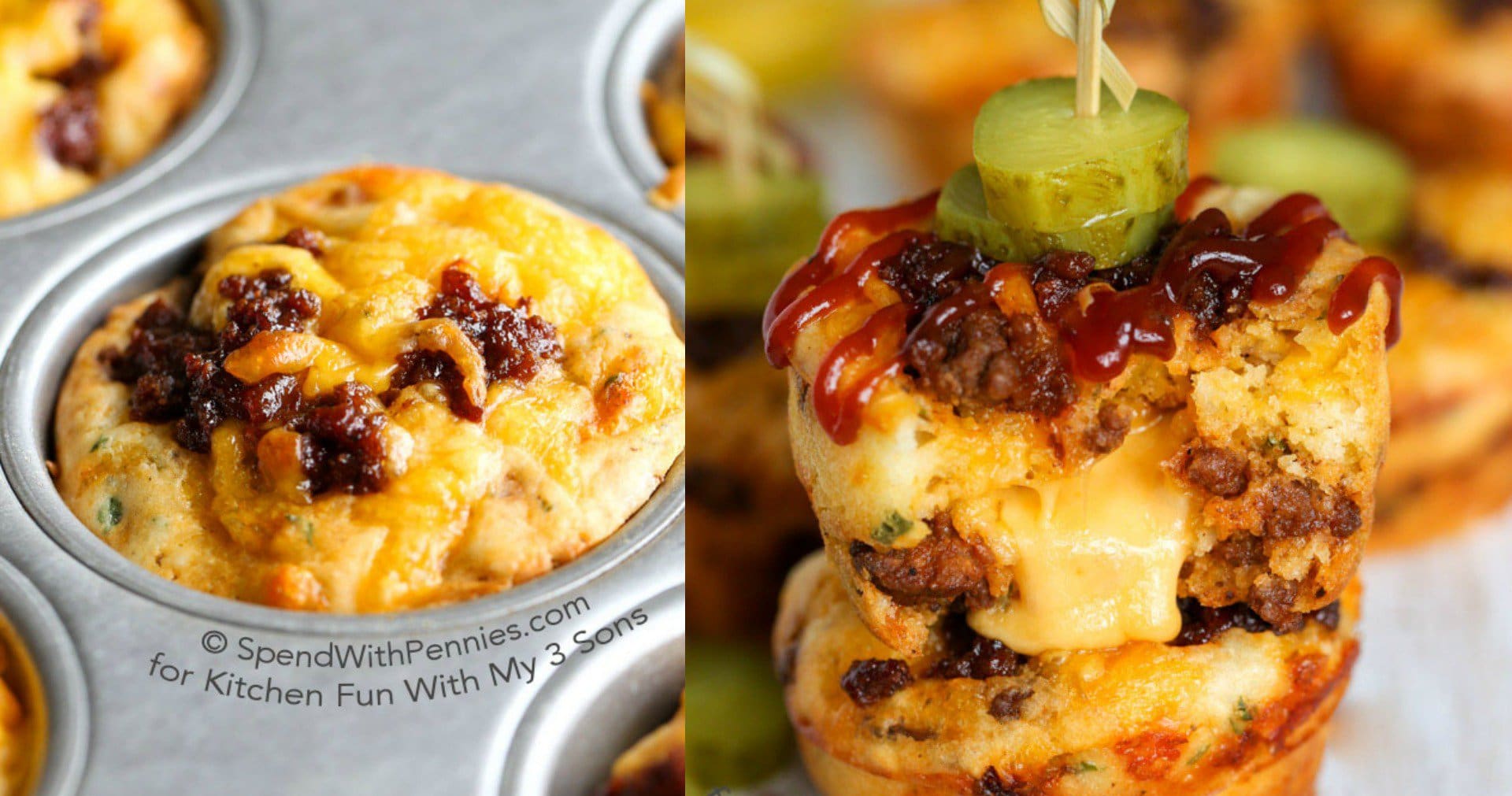 Easy Cheeseburger Puffs | Kitchen Fun With My 3 Sons