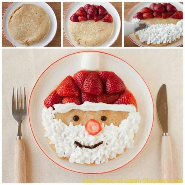 Christmas Santa Pancakes - Kitchen Fun With My 3 Sons