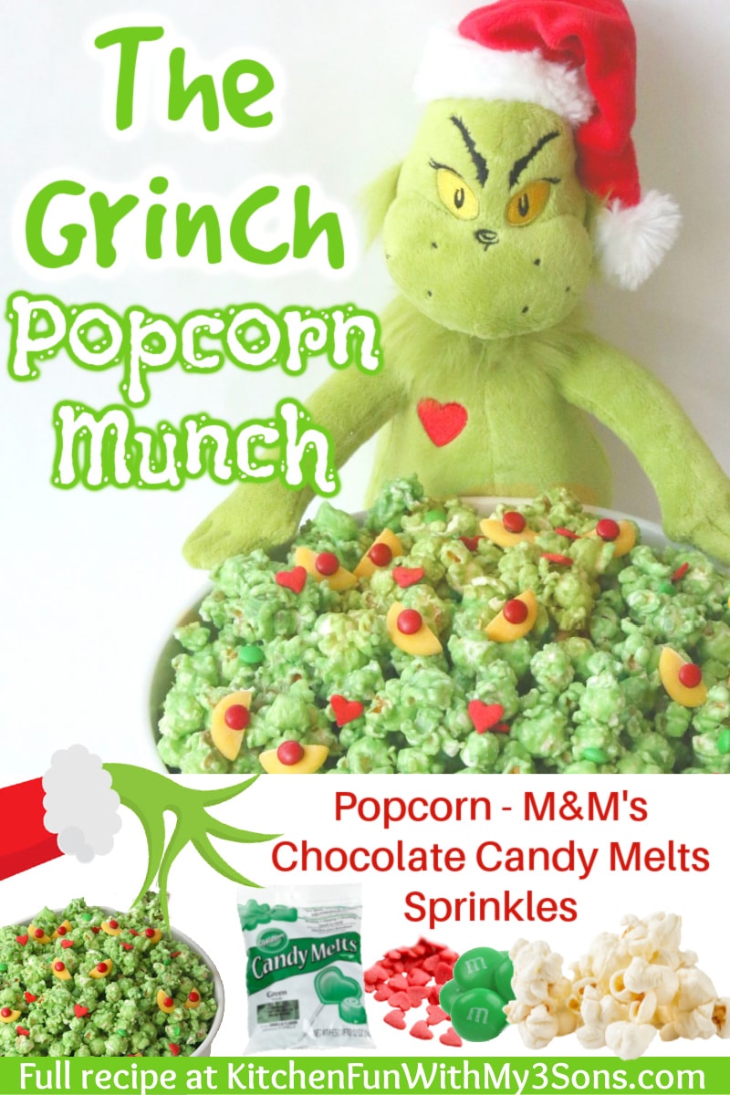 Grinch Popcorn | Kitchen Fun With My 3 Sons