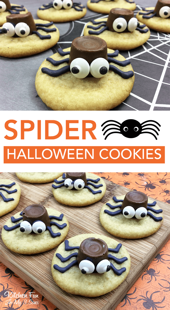 Peanut Butter Spider Cookies | Kitchen Fun With My 3 Sons