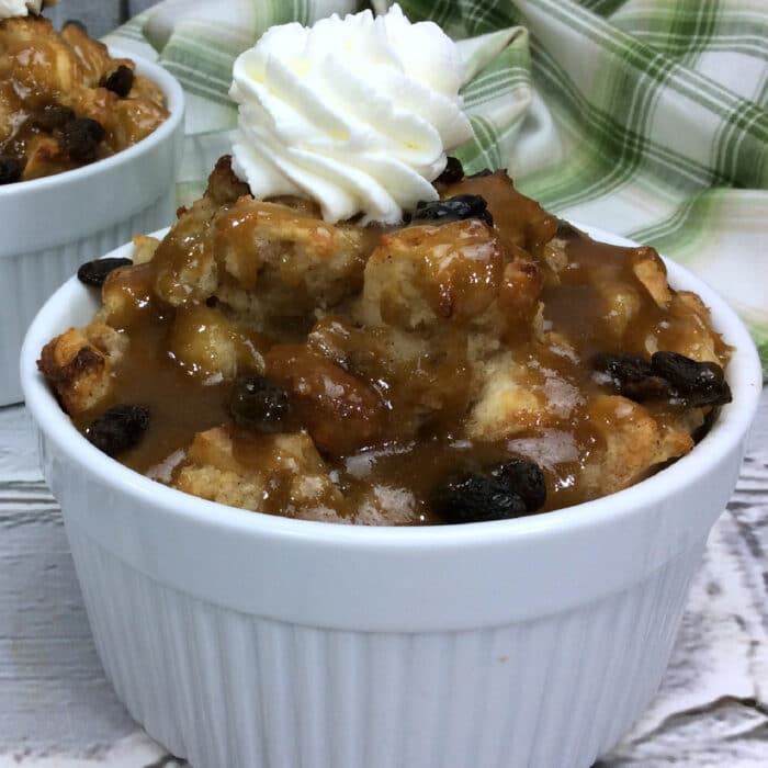 Irish Bread Pudding with Whiskey Sauce