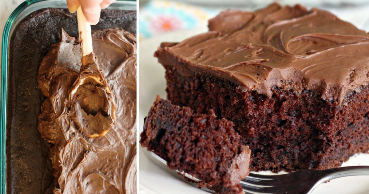 Sour Cream Chocolate Cake | Kitchen Fun With My 3 Sons