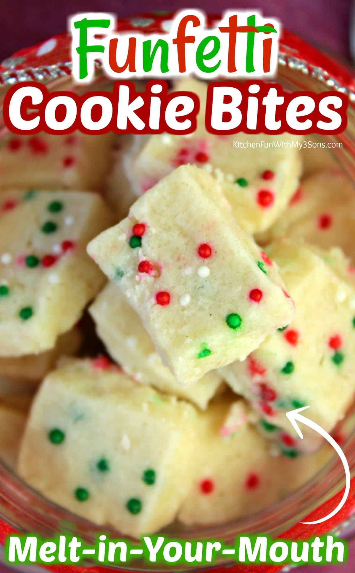 Holiday Shortbread Bites | Kitchen Fun With My 3 Sons