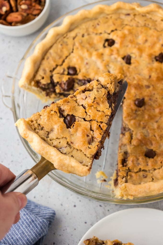 Chocolate Chip Pie | Kitchen Fun With My 3 Sons