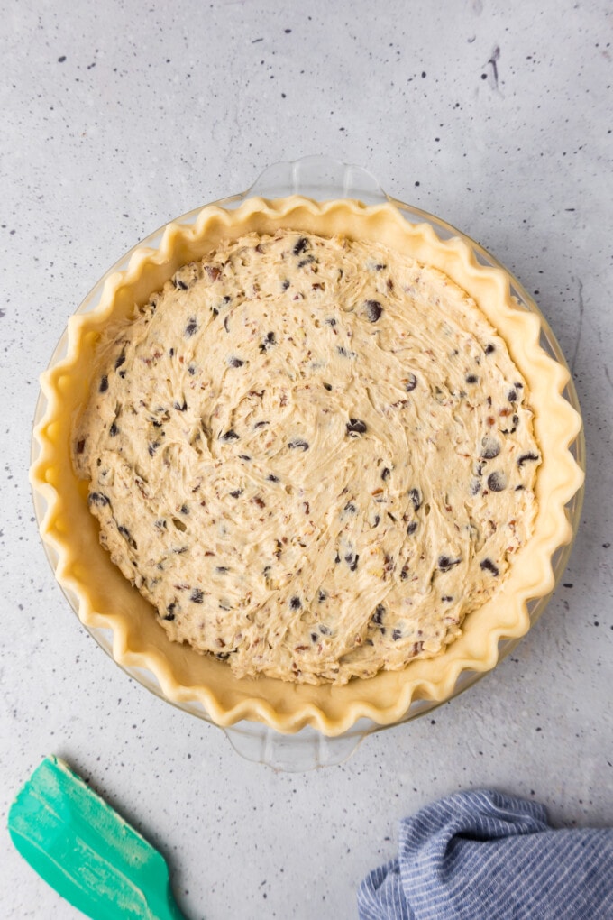 Chocolate Chip Pie | Kitchen Fun With My 3 Sons