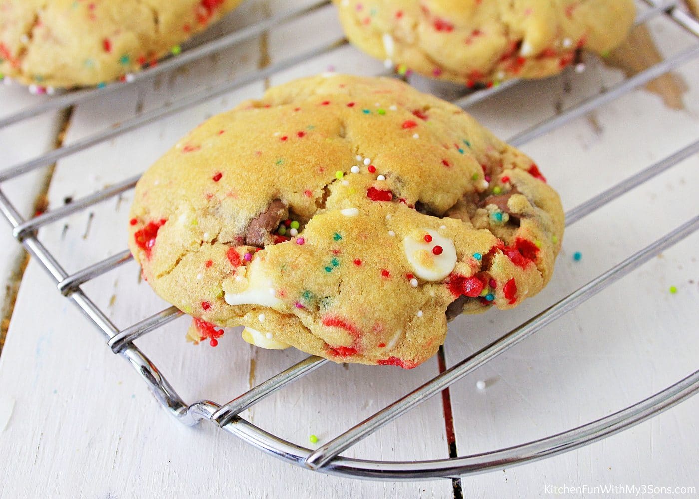 Christmas Chocolate Chip Cookies | Kitchen Fun With My 3 Sons