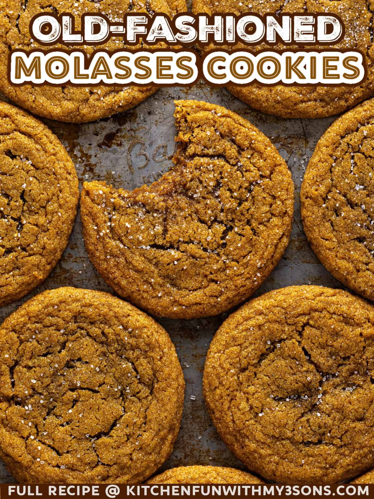 Molasses Cookies l Kitchen Fun With My 3 Sons