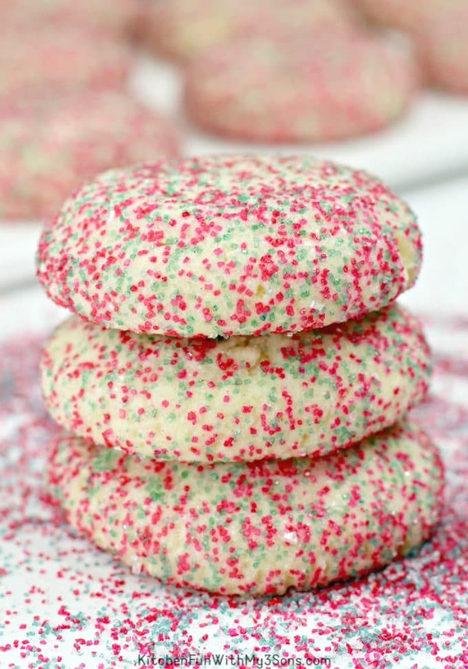 Soft Christmas Sprinkle Cookies - Kitchen Fun With My 3 Sons