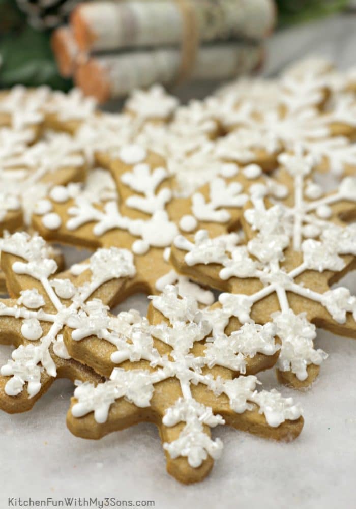 Gingerbread Snowflake Cookies | Kitchen Fun With My 3 Sons