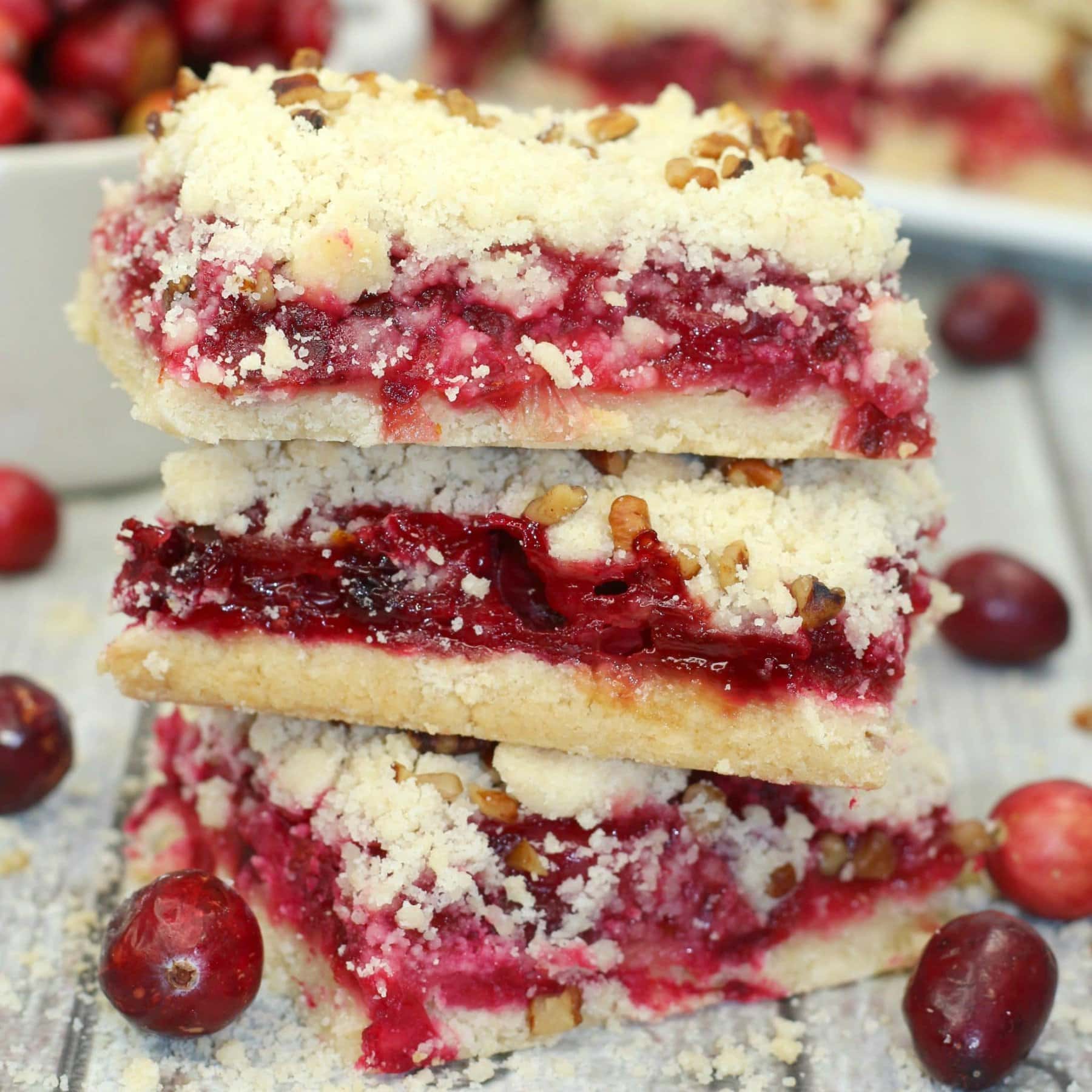Cranberry Bars with Crumble Topping - Kitchen Fun With My 3 Sons