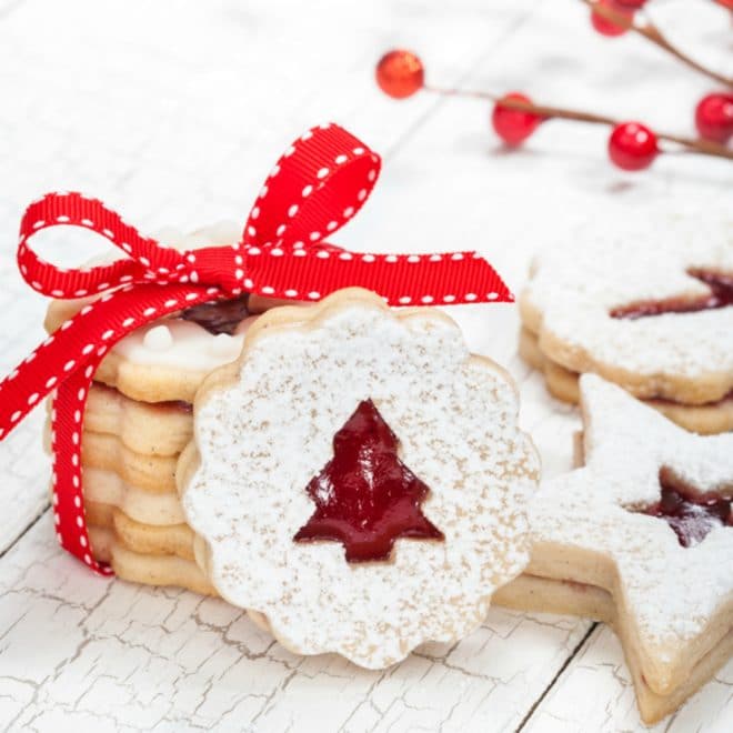 Christmas Linzer Cookies - Kitchen Fun With My 3 Sons