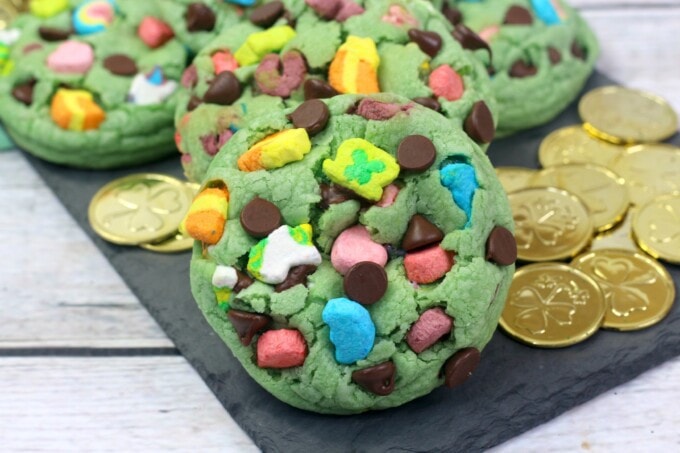 St. Patrick's Day Lucky Charms Cookies | Kitchen Fun With My 3 Sons