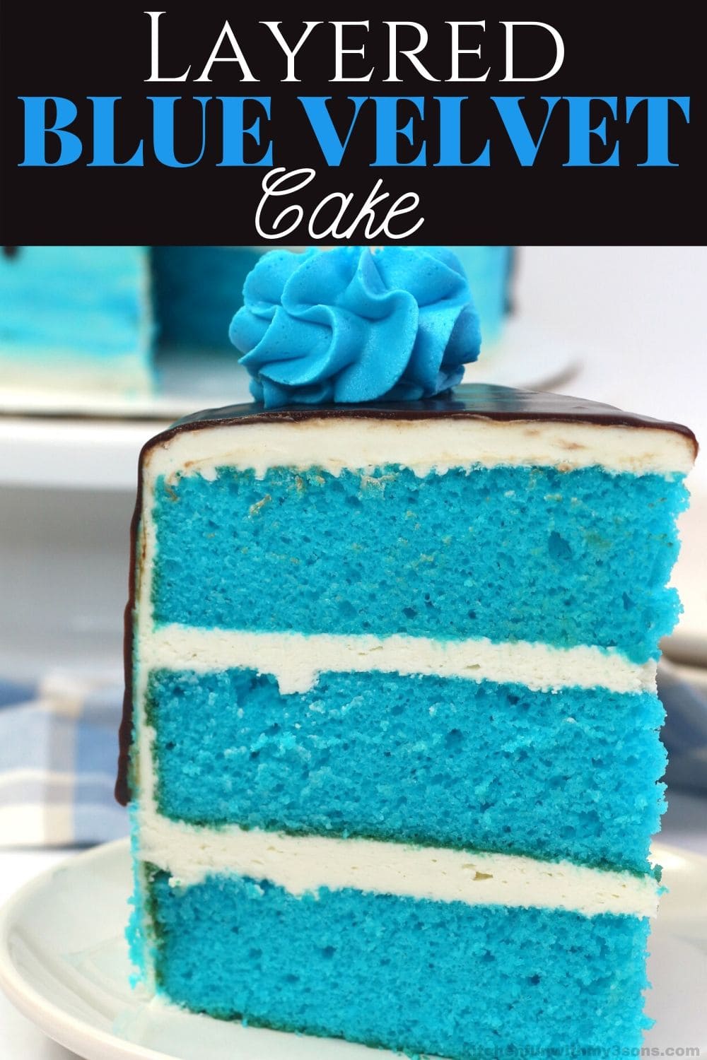 Blue Velvet Cake | Kitchen Fun With My 3 Sons