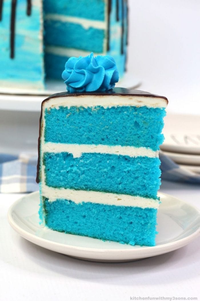 Layered Blue Velvet Cake - Kitchen Fun With My 3 Sons