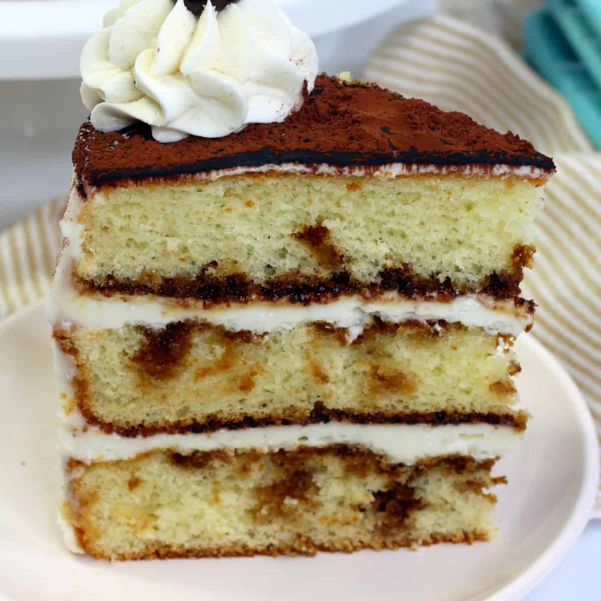 Tiramisu Cake Slice