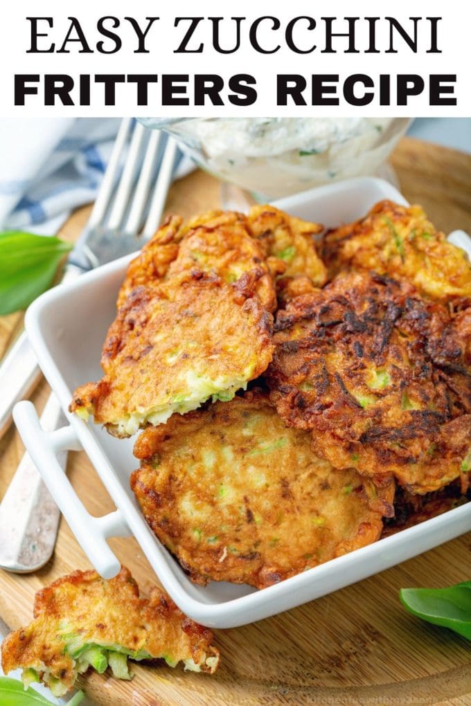 Crispy Zucchini Fritters Recipe (Low-Carb) - Kitchen Fun With My 3 Sons