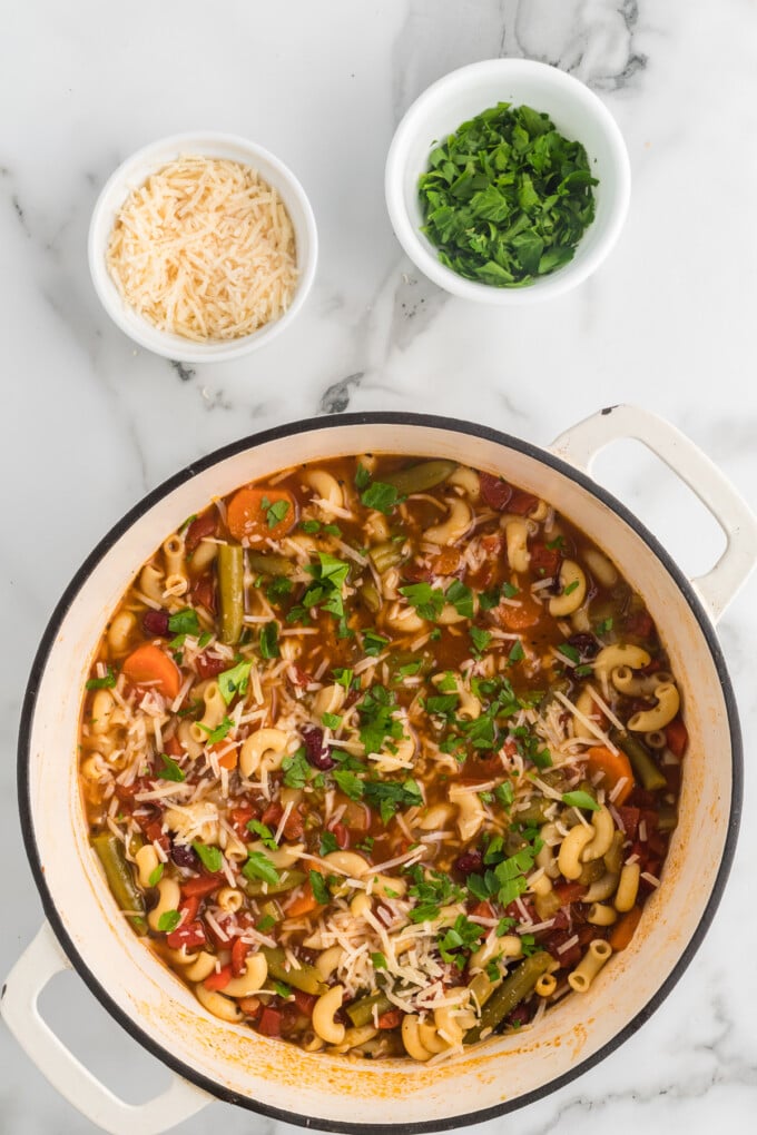 Easy Minestrone Soup Recipe l Kitchen Fun With My 3 Sons