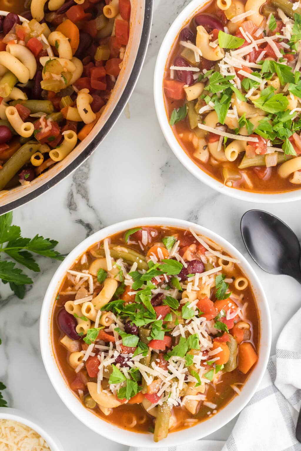 Easy Minestrone Soup Recipe l Kitchen Fun With My 3 Sons