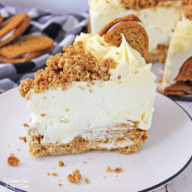 Oatmeal Cream Pie Cheesecake | Kitchen Fun With My 3 Sons