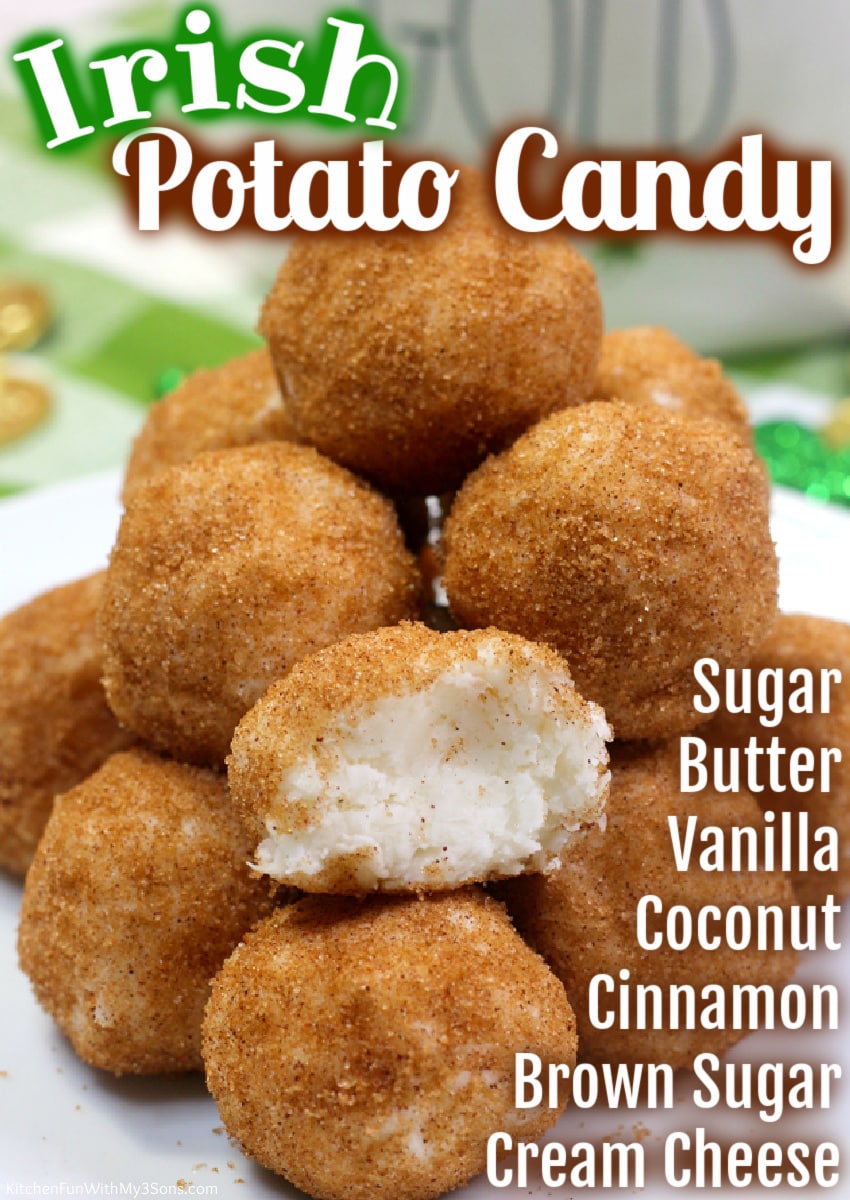 Irish Potato Candy Recipe | Kitchen Fun With My 3 Sons