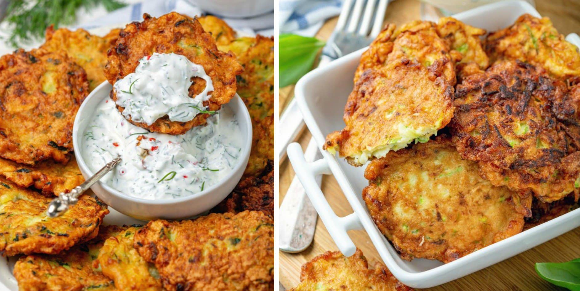 Crispy Zucchini Fritters Recipe | Kitchen Fun With My 3 Sons
