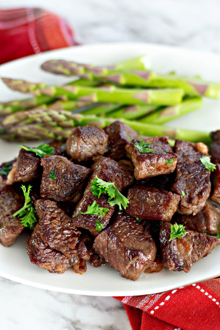 Garlic Butter Steak Bites | Kitchen Fun With My 3 Sons