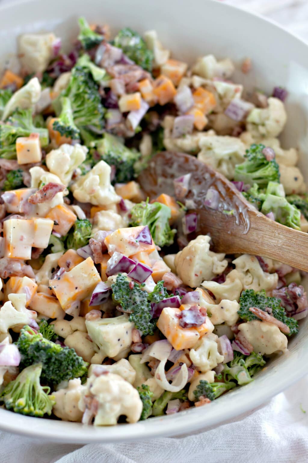 Low Carb Loaded Broccoli Salad | Kitchen Fun With My 3 Sons