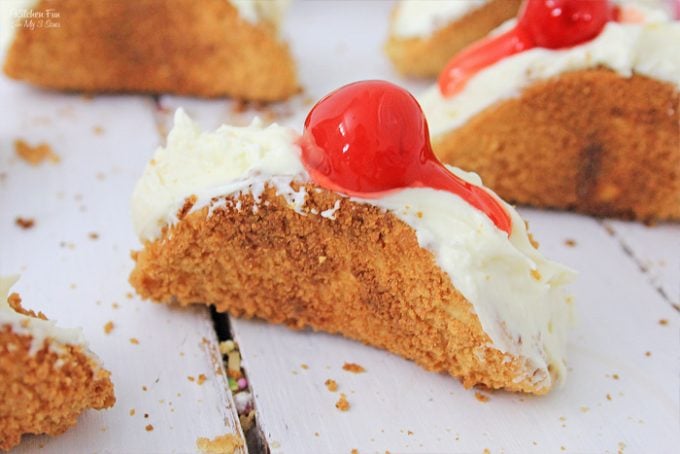 Mini Cherry Cheesecake Tacos | Kitchen Fun With My 3 Sons