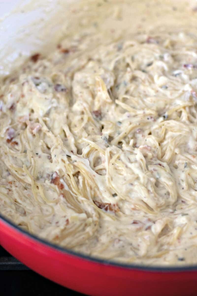Cheesy Bacon Spaghetti | Kitchen Fun With My 3 Sons