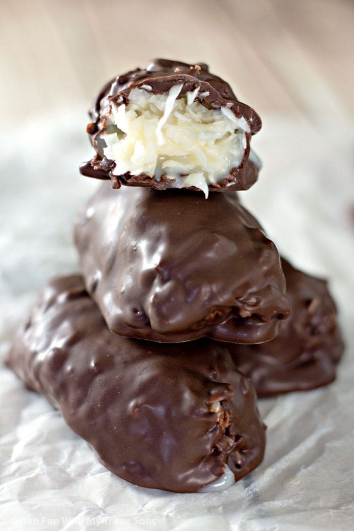 3-Ingredient Mounds Bar Recipe - Kitchen Fun With My 3 Sons