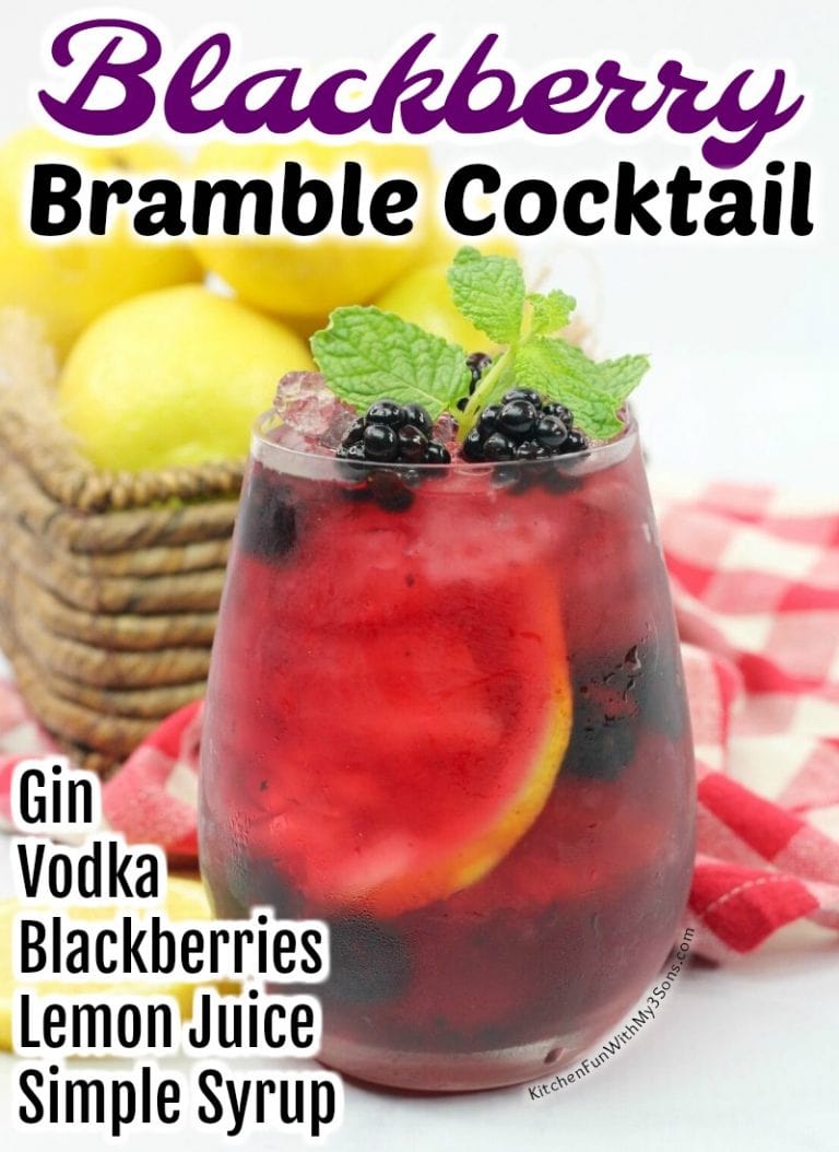 Blackberry Bramble Cocktail - Kitchen Fun With My 3 Sons