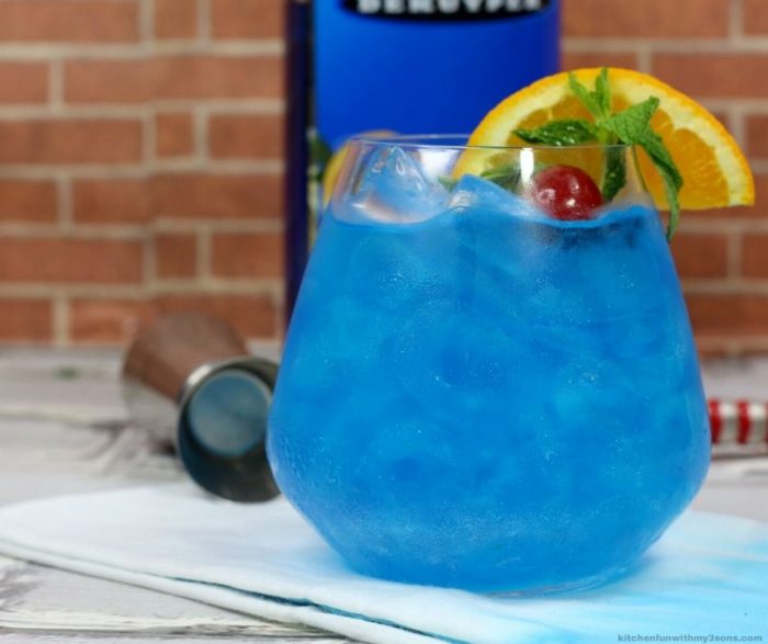 Blue Suede Shoes Cocktail | Kitchen Fun With My 3 Sons