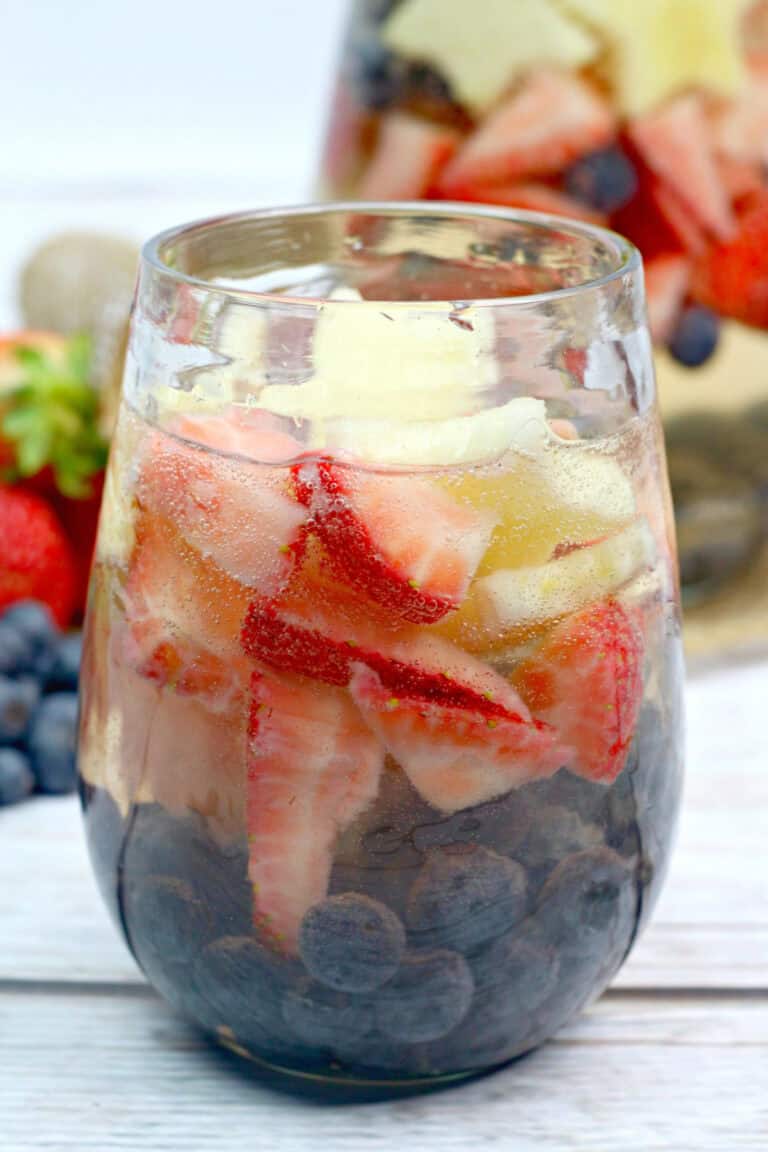 Red White and Blue Sangria | Kitchen Fun With My 3 Sons