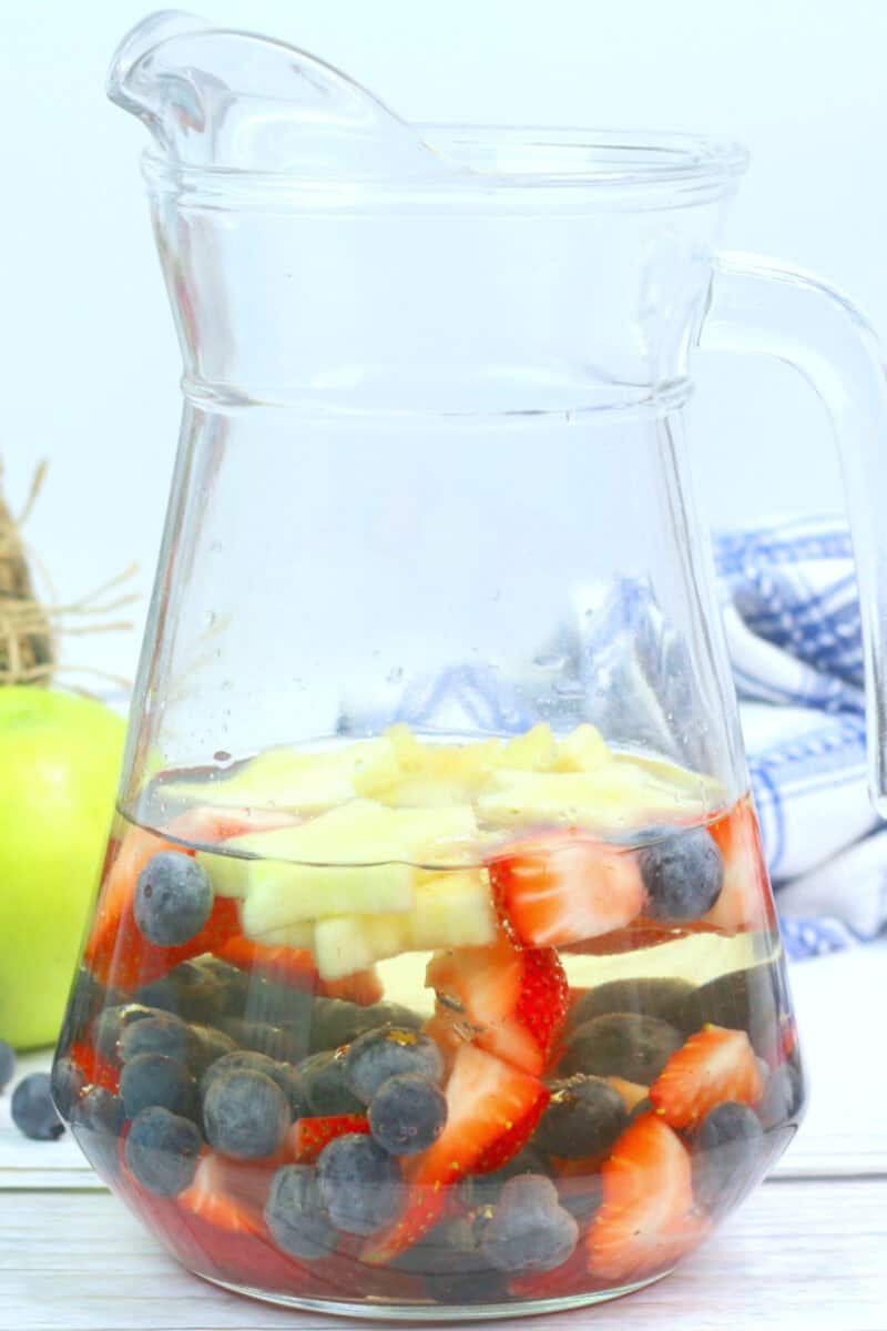 Red White and Blue Sangria | Kitchen Fun With My 3 Sons
