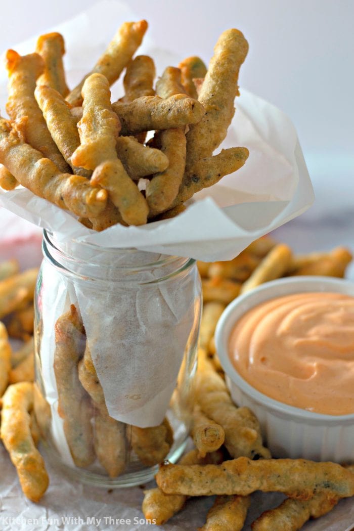 Beer Battered Fried Green Beans | Kitchen Fun With My 3 Sons