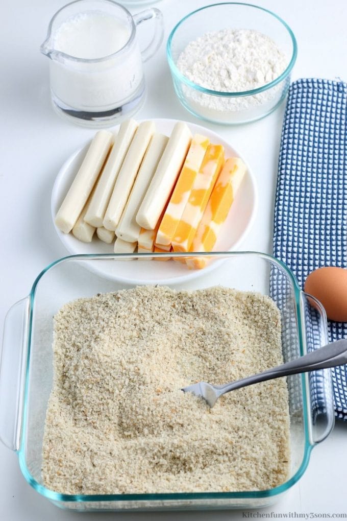 Mozzarella Cheese Sticks - Fried or Baked - Kitchen Fun With My 3 Sons