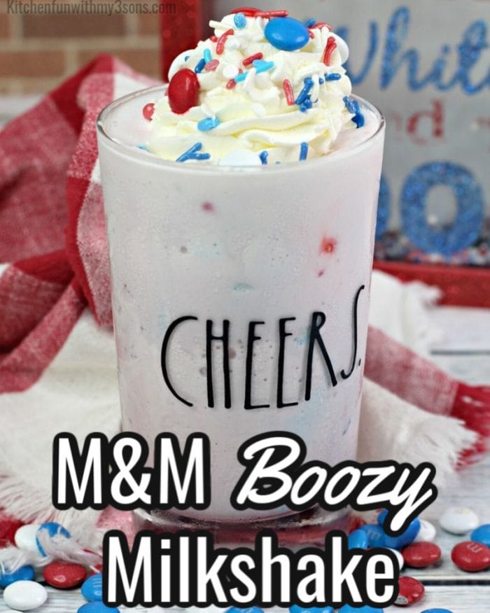 Boozy M&M Milkshake - Kitchen Fun With My 3 Sons