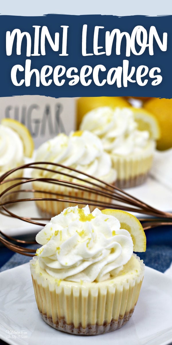 Mini Lemon Cheesecake| Kitchen Fun With My 3 Sons