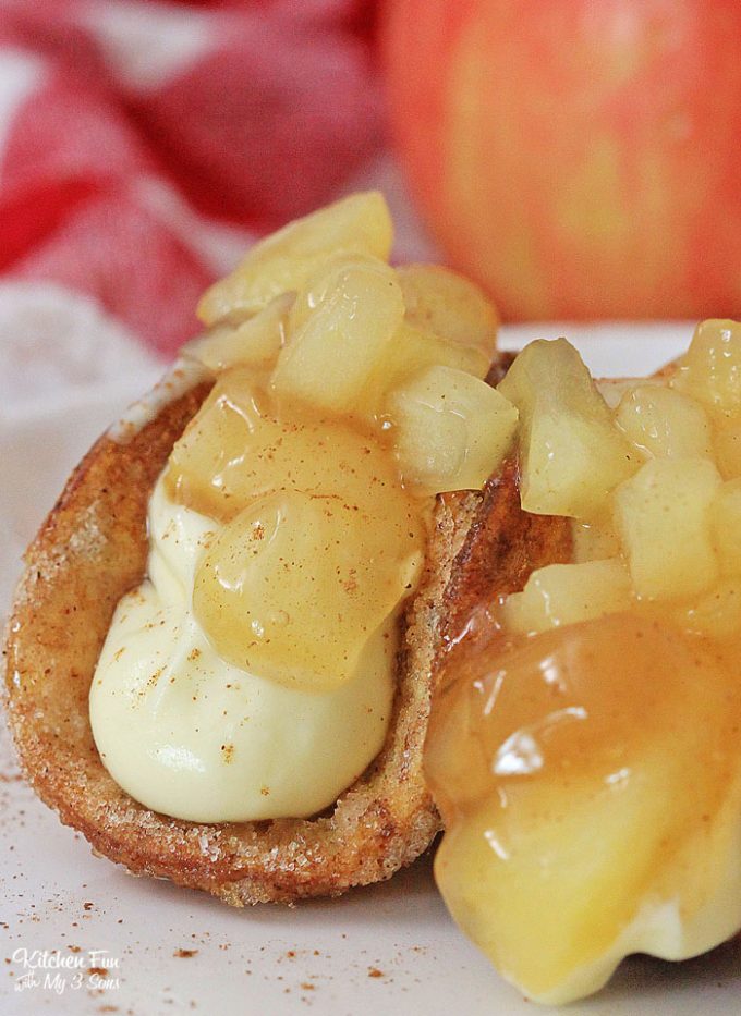 Apple Pie Tacos with Cheesecake | Kitchen Fun With My 3 Sons