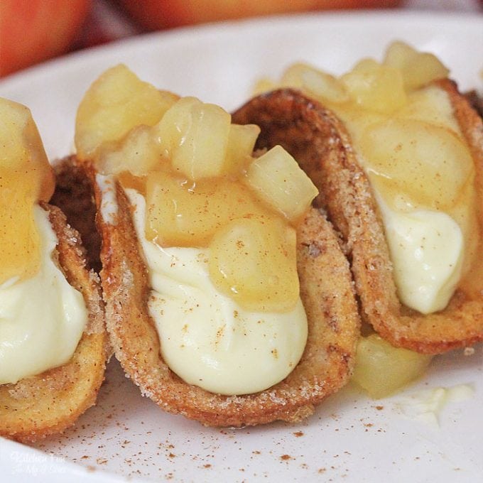 Apple Pie Tacos with Cheesecake | Kitchen Fun With My 3 Sons