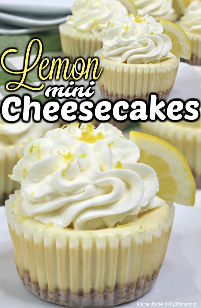 Mini Lemon Cheesecake| Kitchen Fun With My 3 Sons