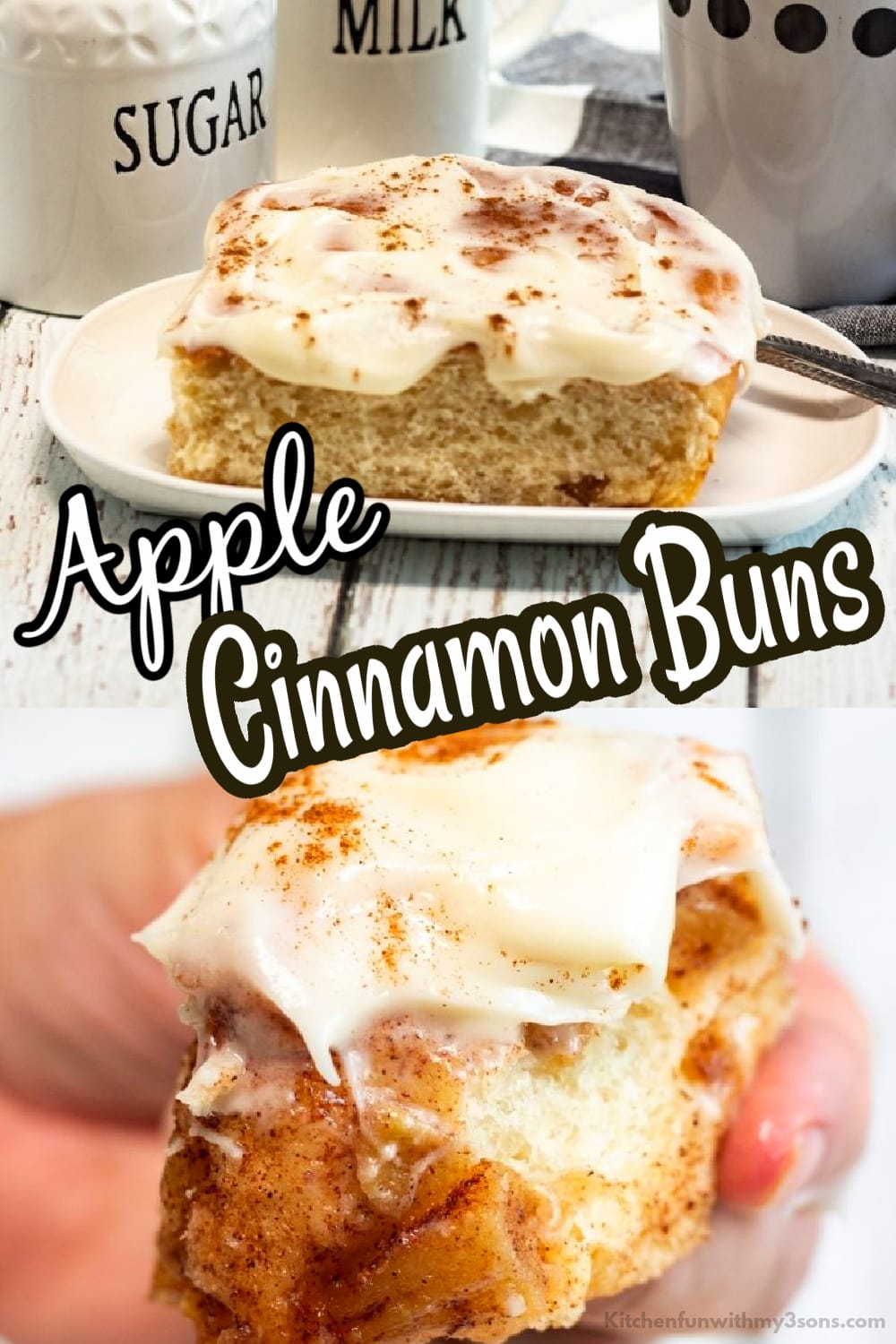 Apple Cinnamon Buns Recipe - Kitchen Fun With My 3 Sons