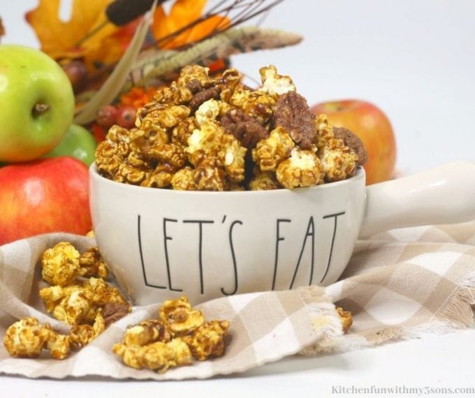 Apple Pie Bourbon Popcorn | Kitchen Fun With My 3 Sons