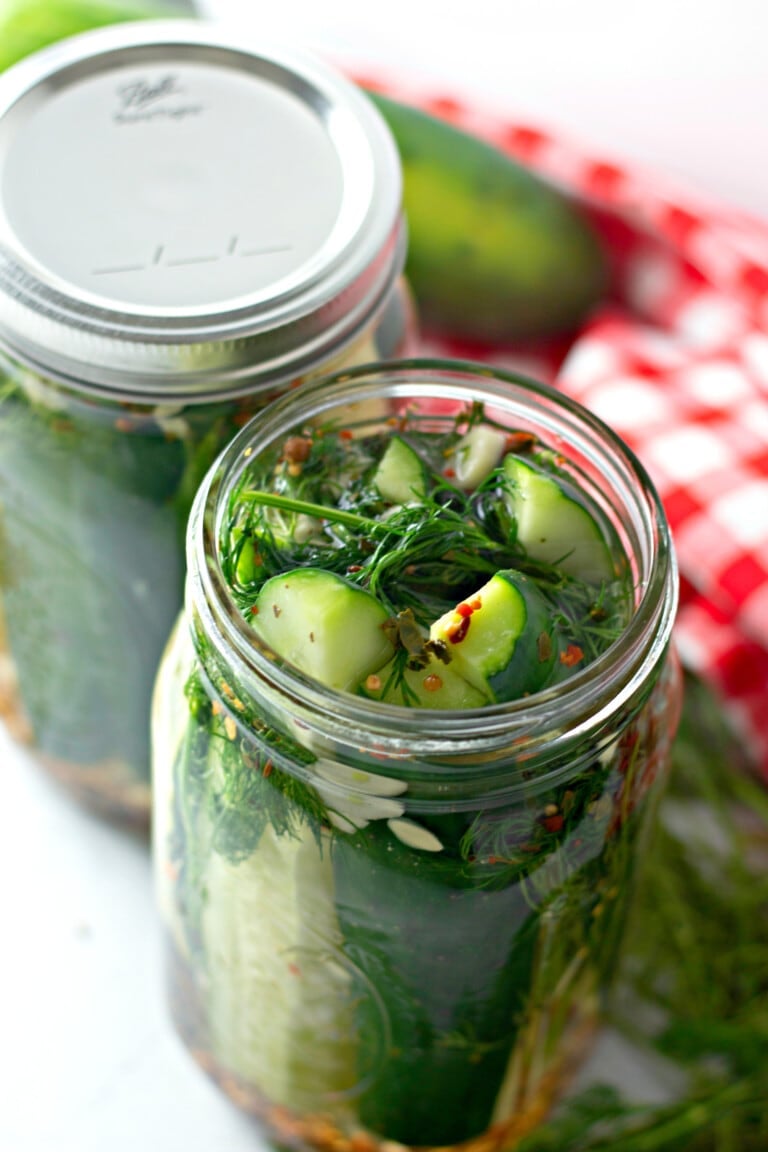 Refrigerator Dill Pickles | Kitchen Fun With My 3 Sons