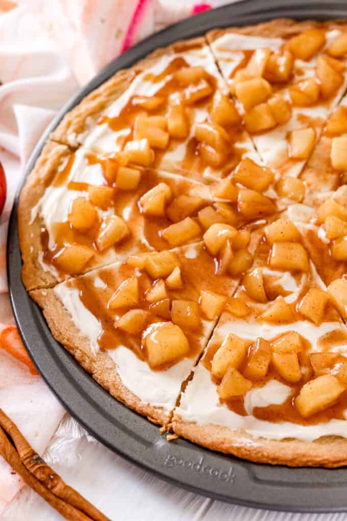 Caramel Apple Dessert Pizza | Kitchen Fun With My 3 Sons