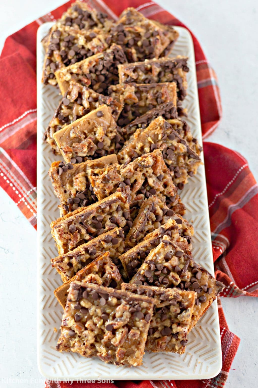 Graham Cracker Toffee Bars Recipe | Kitchen Fun With My 3 Sons