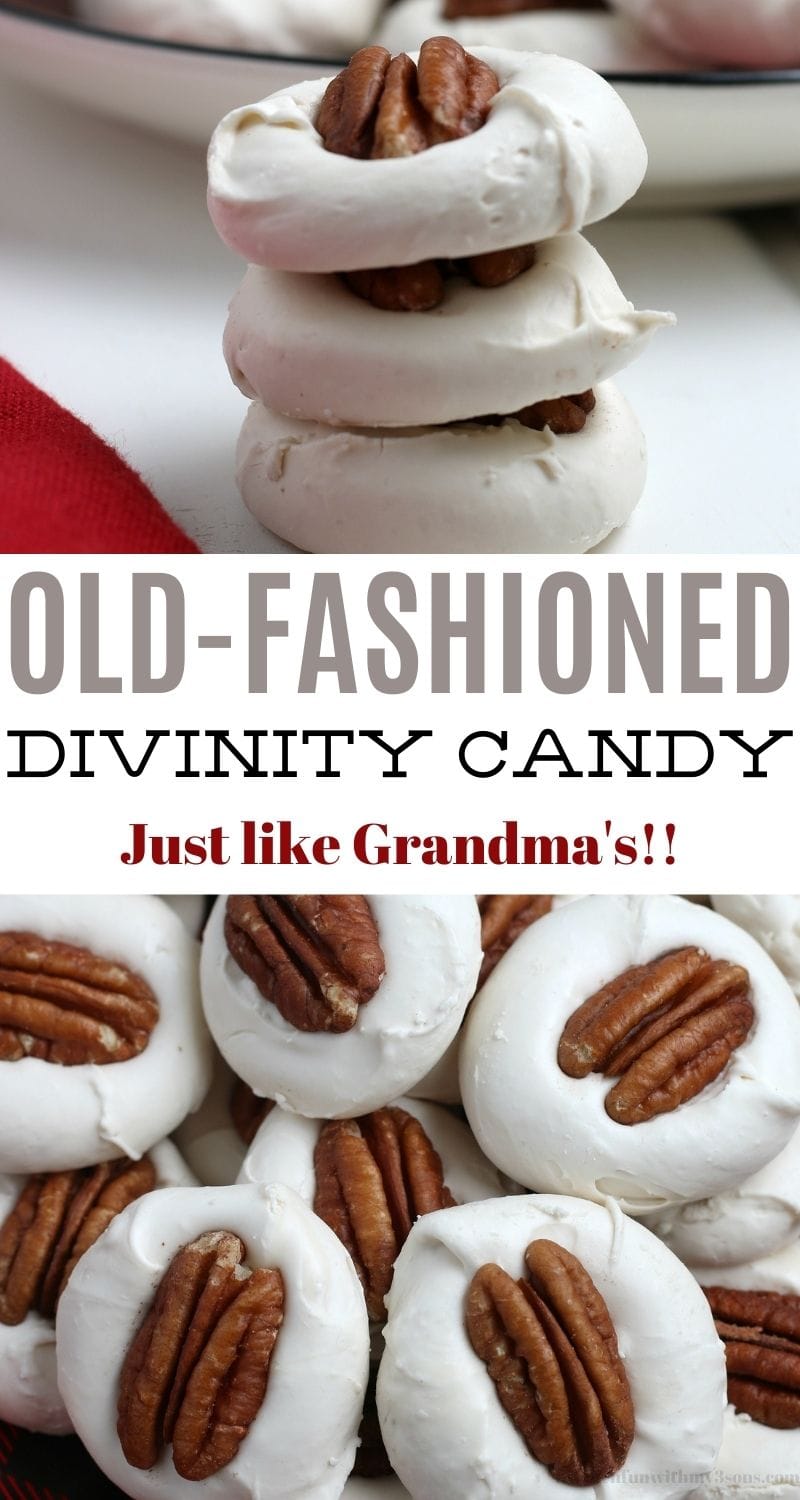 Old Fashioned Divinity Candy - Kitchen Fun With My 3 Sons