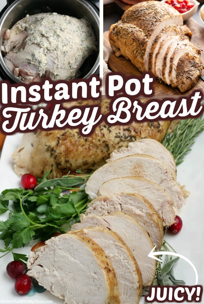 Instant Pot Turkey Breast - Kitchen Fun With My 3 Sons