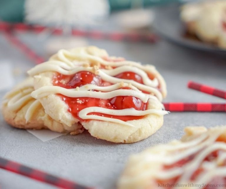 Cherry Cheesecake Cookies (Melt-in-Your-Mouth) - Kitchen Fun With My 3 Sons